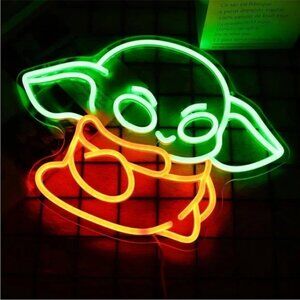 Urban Outfitters | Wall Decor | Neon Light Baby Yoda Star Wars Fan ...